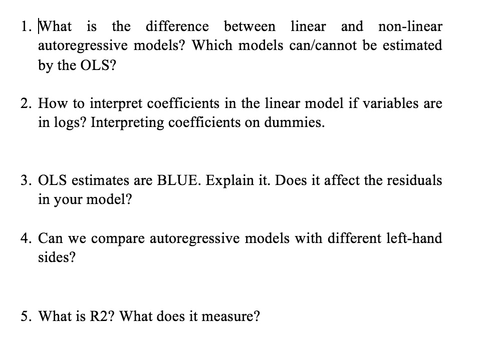 1 wwhat is the difference between linear and non linear autoregressive ...