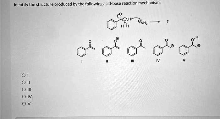 SOLVED: Text: Identify the structure produced by the following acid-base reaction mechanism. O1 ...