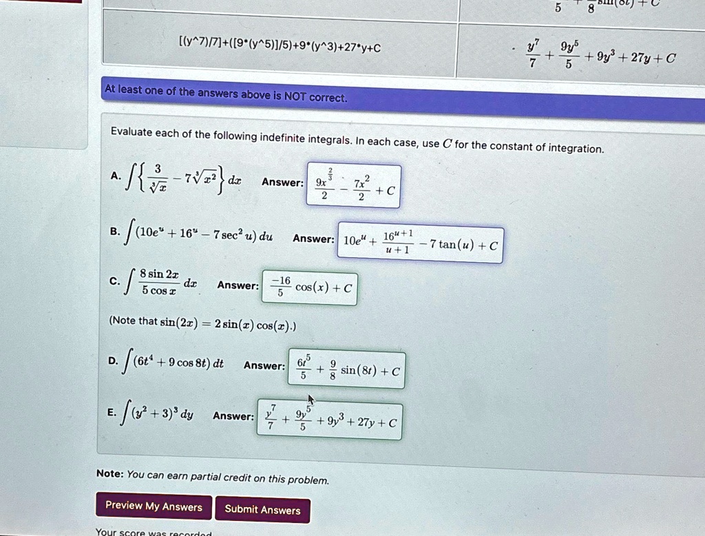 Solved The Given Text Is A Mix Of Mathematical Expressions And Answers It Contains Several 