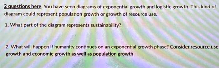 SOLVED:2questionshere: You have seen diagrams of exponential growth and ...