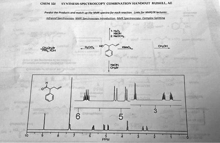 SOLVED: CHEM 321 SYNTHESIS-SPECTROSCOPY COMBINATION HANDOUT RUSSELLAE ... SOLVED: CHEM 321 SYNTHESIS-SPECTROSCOPY COMBINATION HANDOUT RUSSELLAE ...