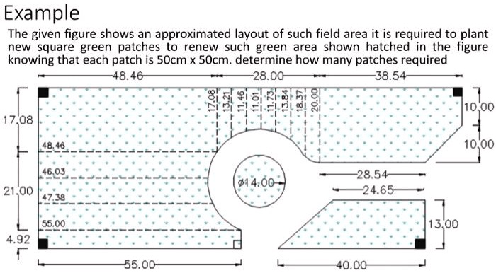 Example The given figure shows an approximated layout of such field ...
