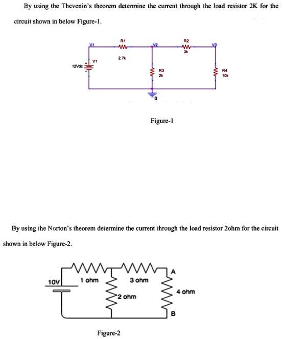 By using the Thevenin's theorem determine the current through the load resistor 2K for the ...