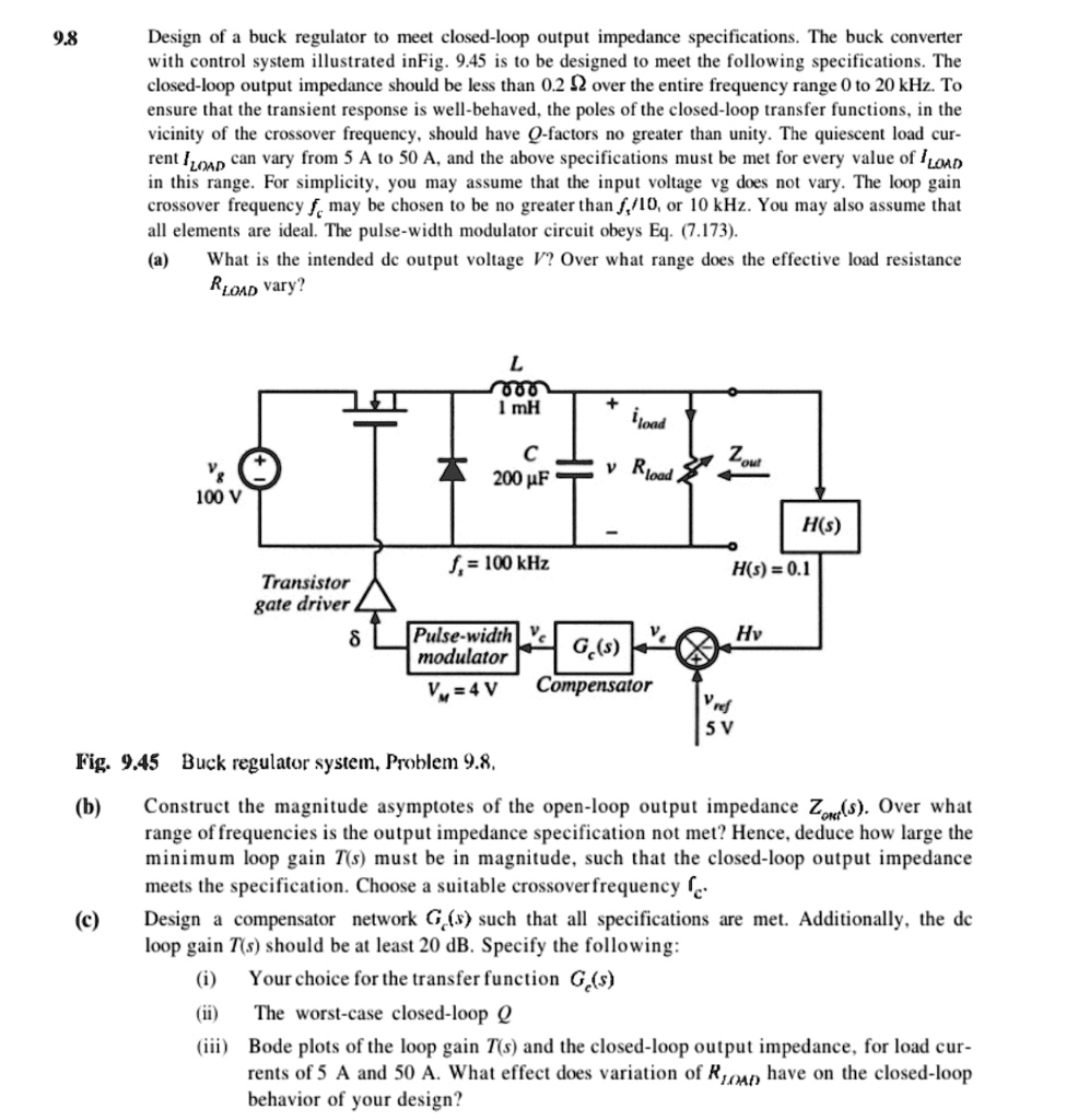 98 design of a buck regulator to meet closed loop output impedance specifications the buck ...