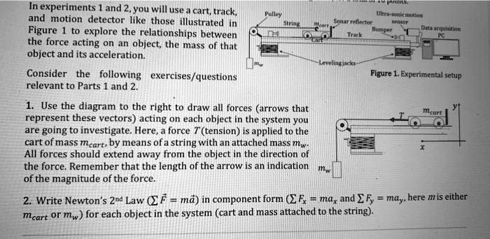 in experiments and 2you will use cart track and motion detector like ...