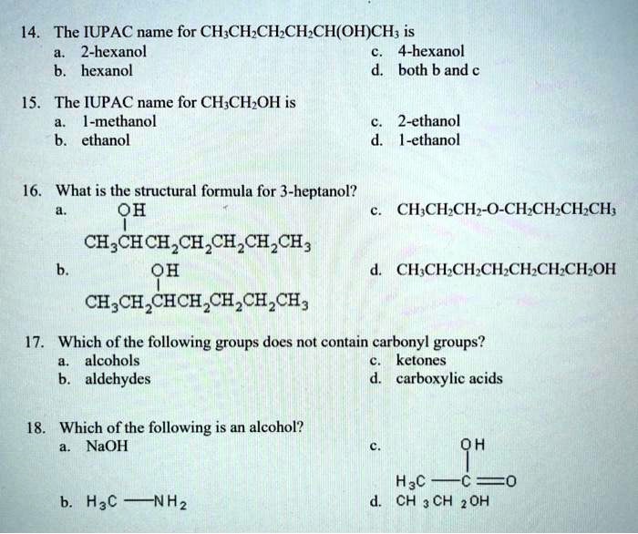 14_ The IUPAC name for CH;CH CHCH CH(OHJCH; is 2-hexa… - SolvedLib