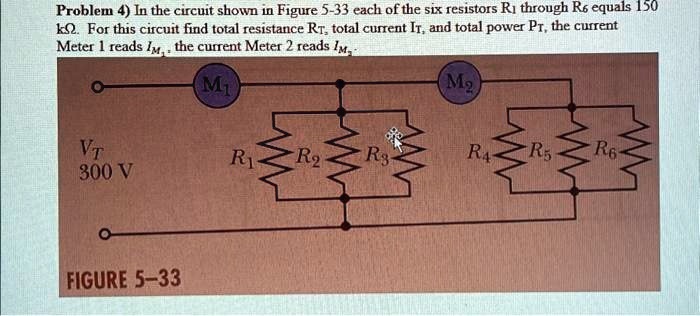 SOLVED: Problem 4) In the circuit shown in Figure 5-33 each of the six ...
