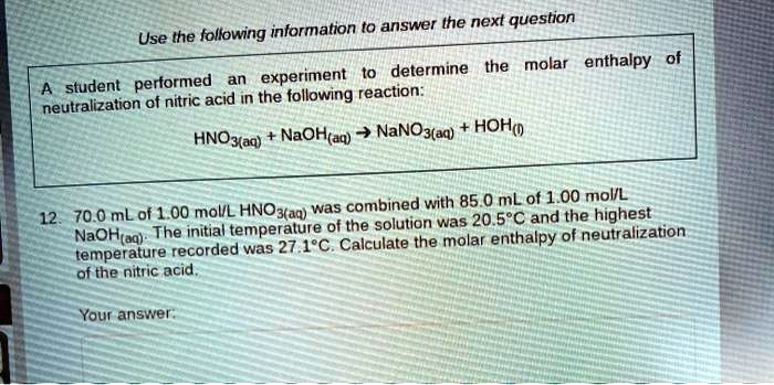 SOLVED:information l0 answer the next question Use Ihe following ...