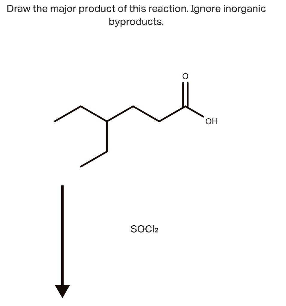 SOLVED: Draw the major product of this reaction: Ignore inorganic ...