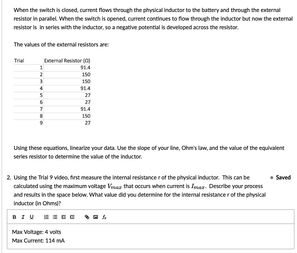 SOLVED: When the switch is closed, current flows through the physical ...