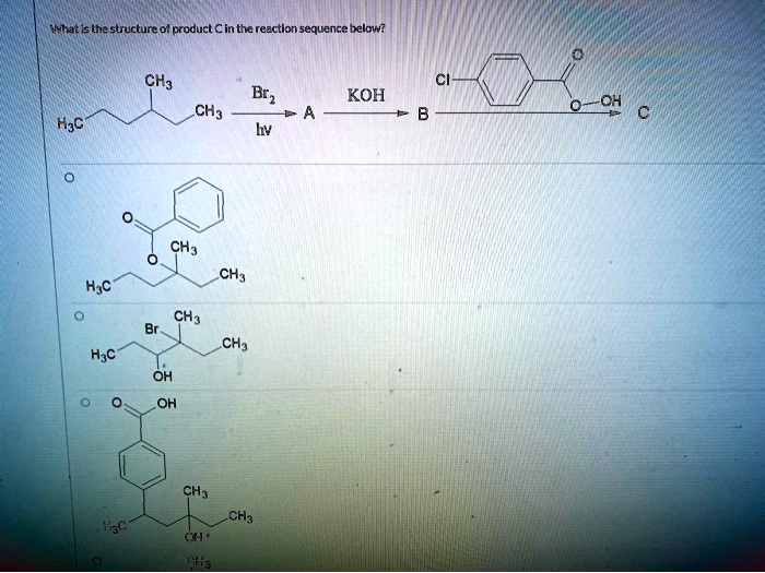 SOLVED: Yyhat thz structure product in the eactcz uencetelnks CH3 KOH ...