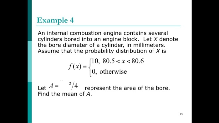 SOLVED: Example 4 An internal combustion engine contains several ...