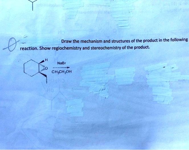 SOLVED: Draw the mechanism and structures of the product in the ...