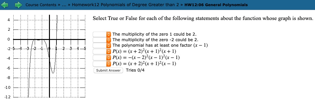 course contents homework12 polynomials of degree greater than hw1206 general polynomials select ...