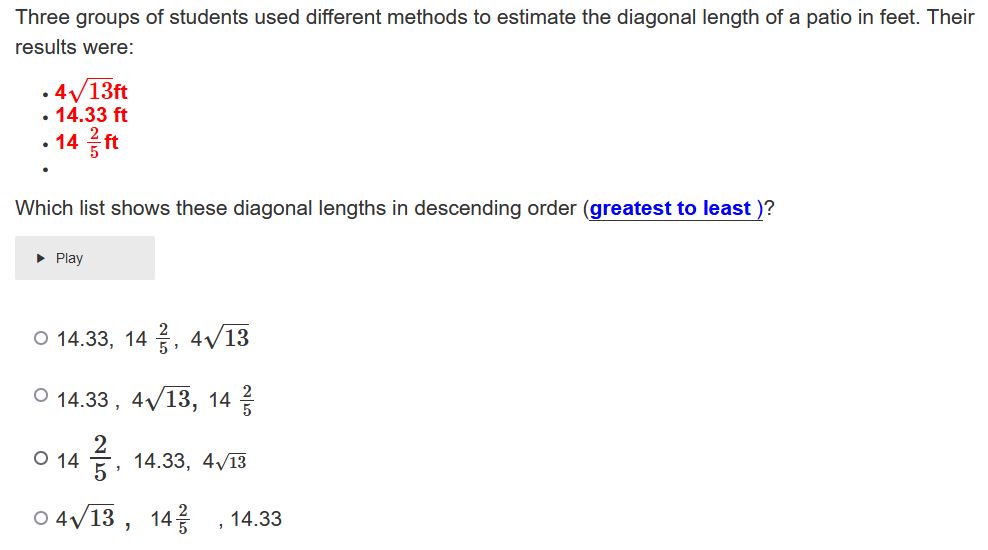 SOLVED: Three groups of students used different methods to estimate the ...