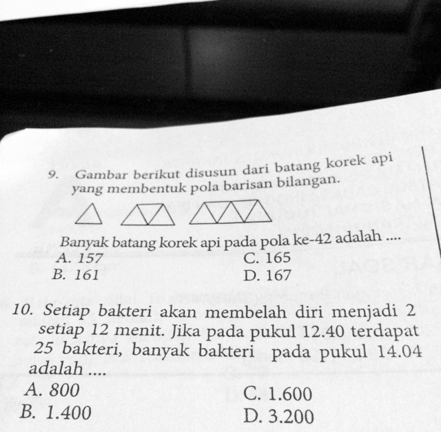 boleh nanya gk cara dan jawaban no 9 dan 10 korek api gambar berikut ...