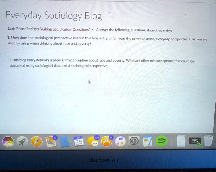 SOLVED: Everyday Sociology Blog: Janis Prince Inniss's Asking ...