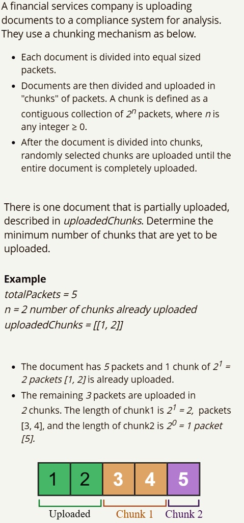 A financial services company is uploading documents to a compliance system for analysis. They ...