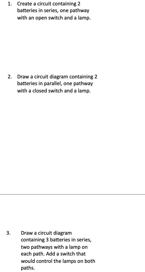 SOLVED: 'PLS HELP SCIENCE YEAR 9 Create a circuit containing 2 ...