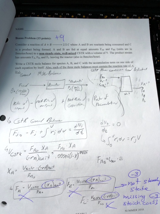 name consider a reaction of a b 25 c where a and b are reactants being ...