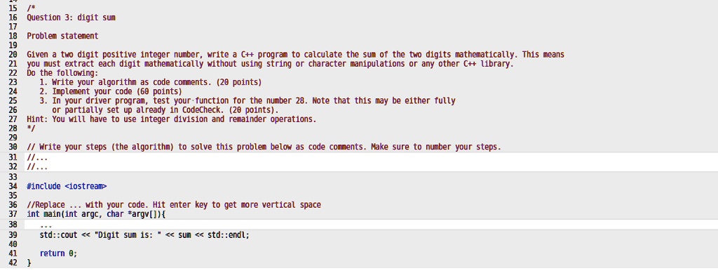 Solved Given A Two Digit Positive Integer Number Write A C Program