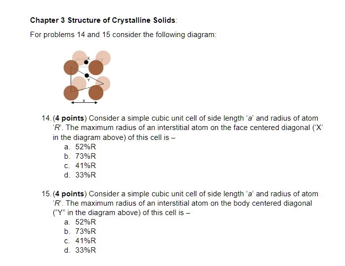 chapter 3 structure of crystalline solids for problems 14 and 15 consider the following diagram ...