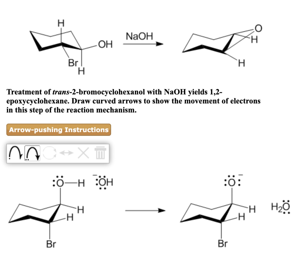 SOLVED:I 8 I NaOH OH Br I Treatment of trans-2-bromocyclohexanol with ...