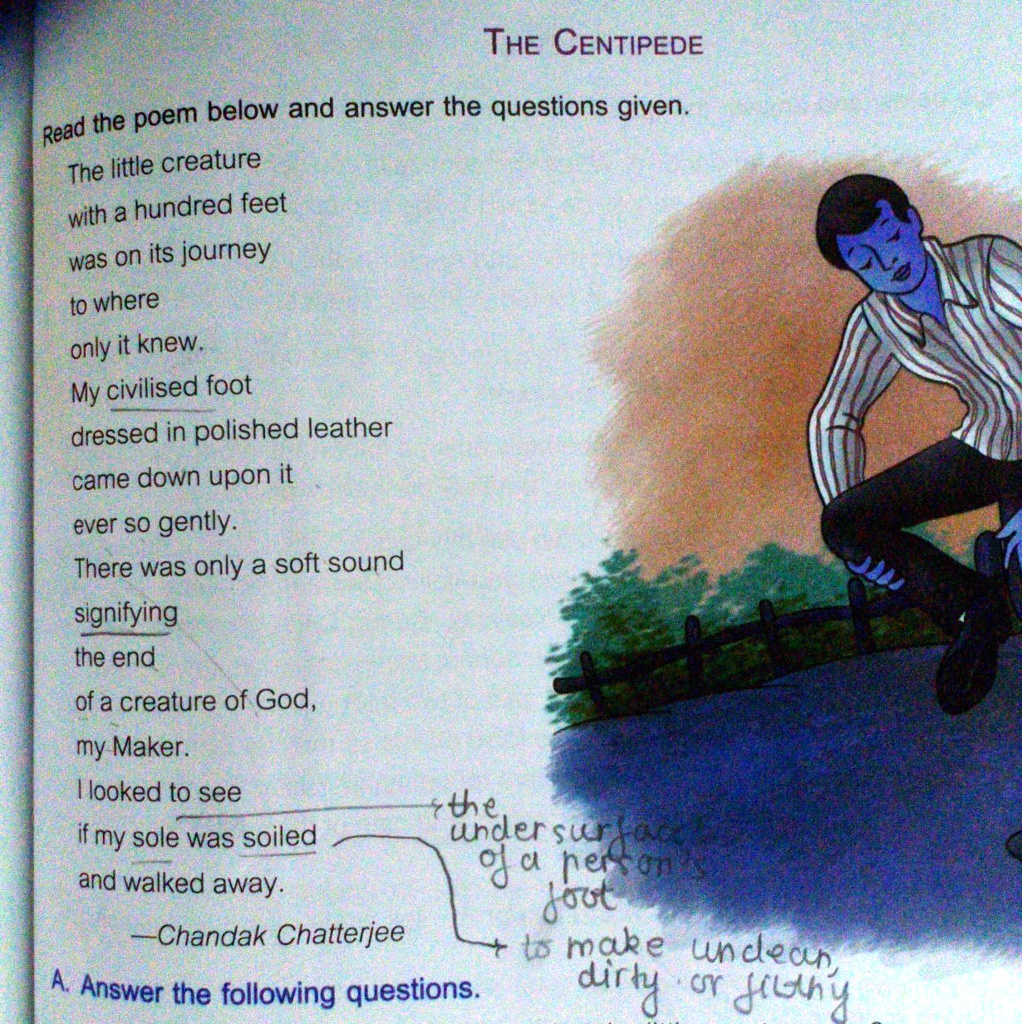 SOLVED: Q1. Which words in the poem tell us what the little creature ...