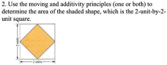 SOLVED: Use the moving and additivity principles (one or both) to ...
