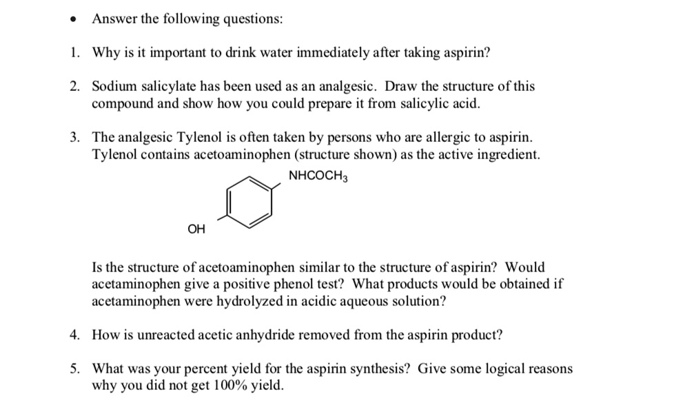 Answer the following questions: 1. Why is it important to drink water ...