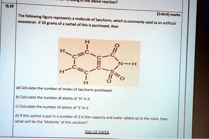SOLVED:above reaction? 010 The following - (1n3+2| marks figure ...