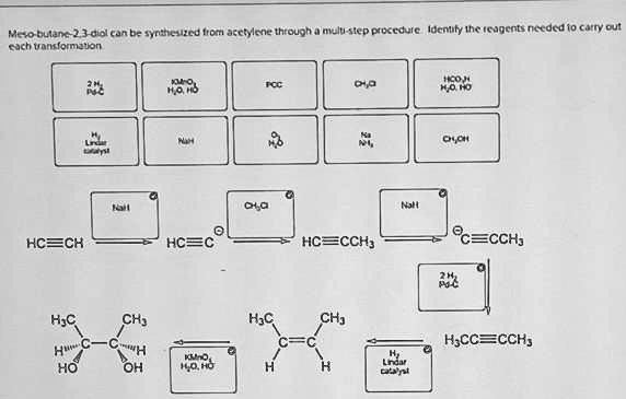 SOLVED: Figure out the reagent for the 4th step please. Meso-butane-2,3 ...