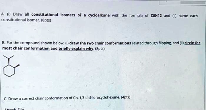 Draw all constitutional isomers constitutional isomer 8pts...