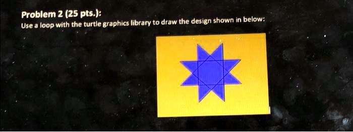SOLVED: Problem 2 (25 pts ): Usc loop with the turtle graphics library ... SOLVED: Problem 2 (25 pts ): Usc loop with the turtle graphics library ...