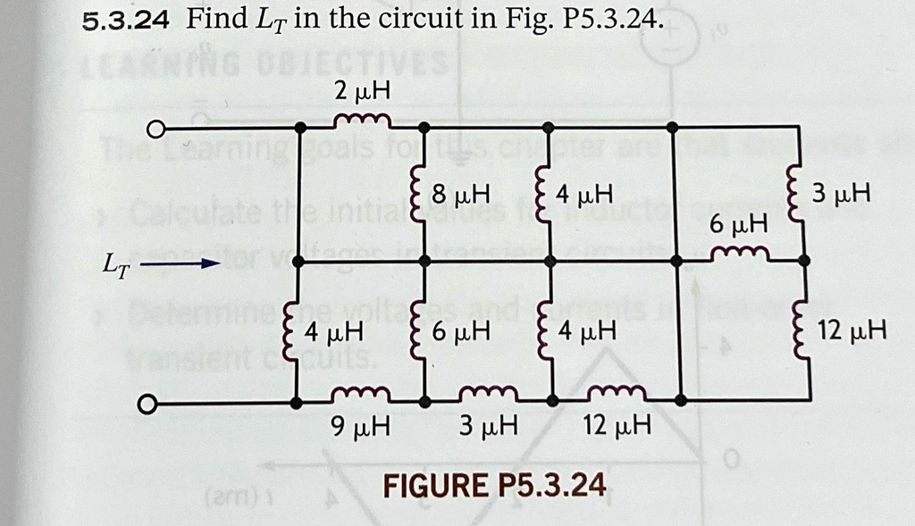 5324 find lt in the circuit in fig p5324 5324 find lt in the circuit in fig p5324 2 h 8 uh 4 uh ...