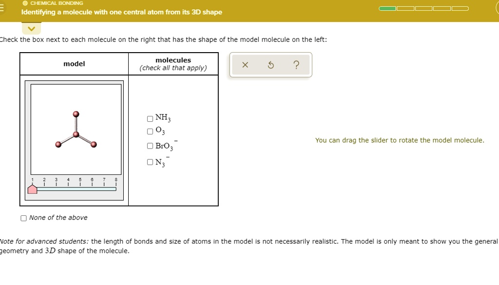 SOLVED: CHEMICAL BONDING: Identifying Molecules with One Central Atom ...