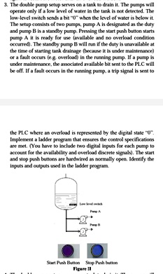 SOLVED: Texts: 3. The double pump setup serves on a tank to drain it ...