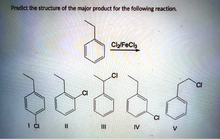 SOLVED: Predict the structure of the major product for the following ...