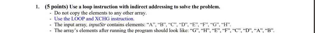 Solved In X86 Assembly Language 5 Points Use Loop Instruction With 2563