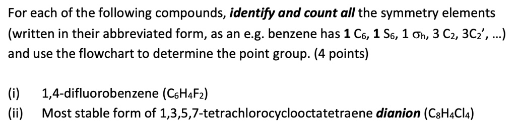 SOLVED: For each of the following compounds, identify and count all the ...