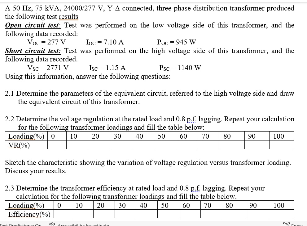 a 50 hz 75 kva 24000277 v y connected three phase distribution ...