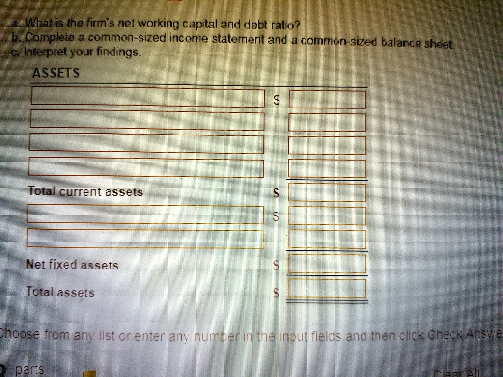 SOLVED: Prepare a balance sheet and income statement for the Warner ...