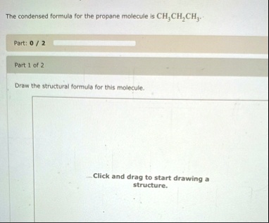 Condensed Structural Formula For Propane