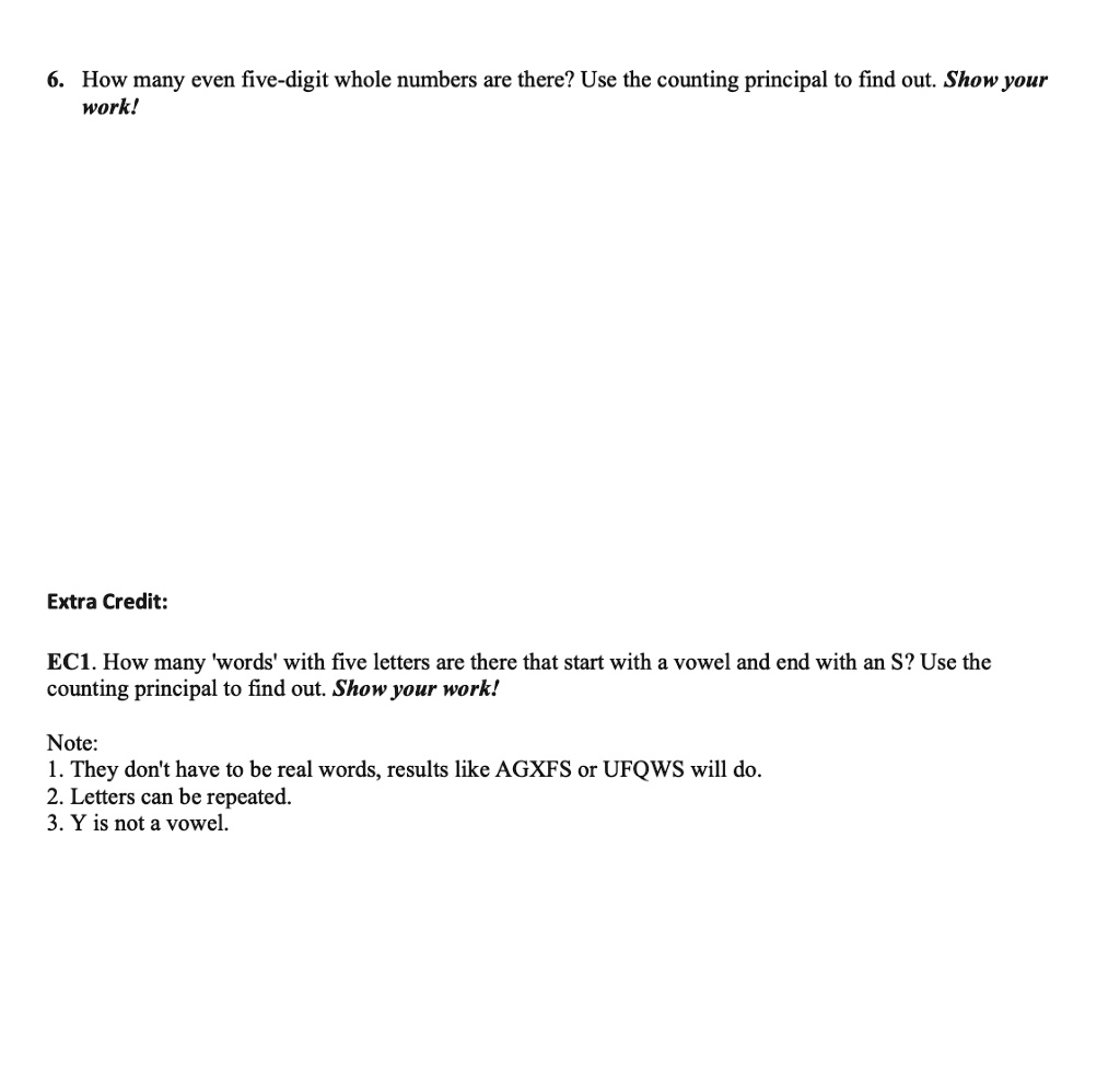 SOLVED How Many Even Five digit Whole Numbers Are There Use The 