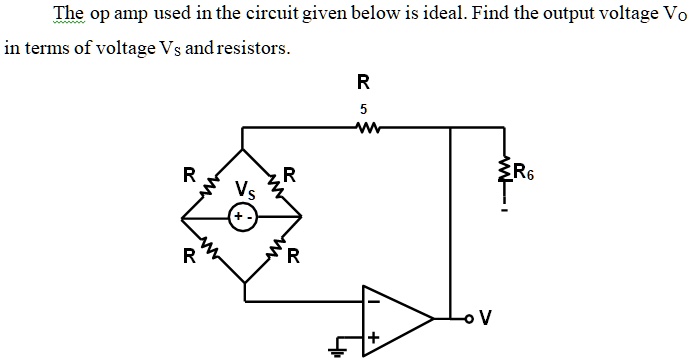 The op amp used in the circuit given below is ideal. Find the output voltage Vo in terms of ...