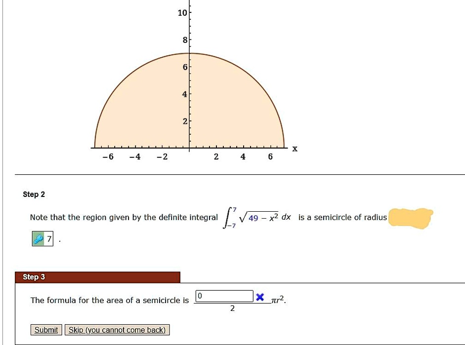 SOLVED: 10 2 4 6 -6 2 -4 Step 2 Note that the region given by the ...