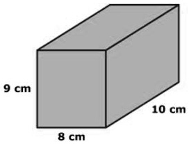 SOLVED: 'Vicky has a collection of identical rectangular prisms, each with dimensions of 9 ...