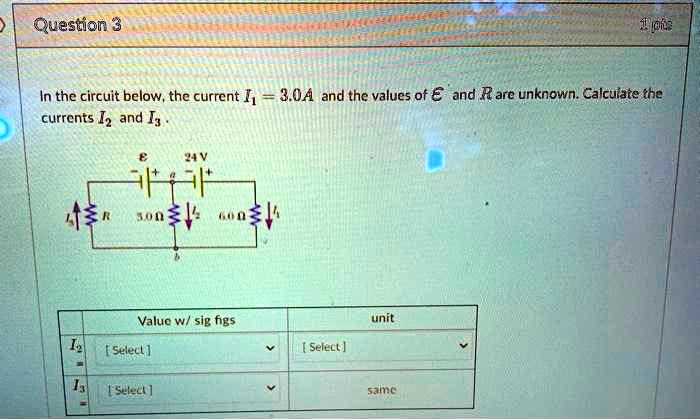 SOLVED: In the circuit below, the current I, the values of E and R are unknown. Calculate the ...