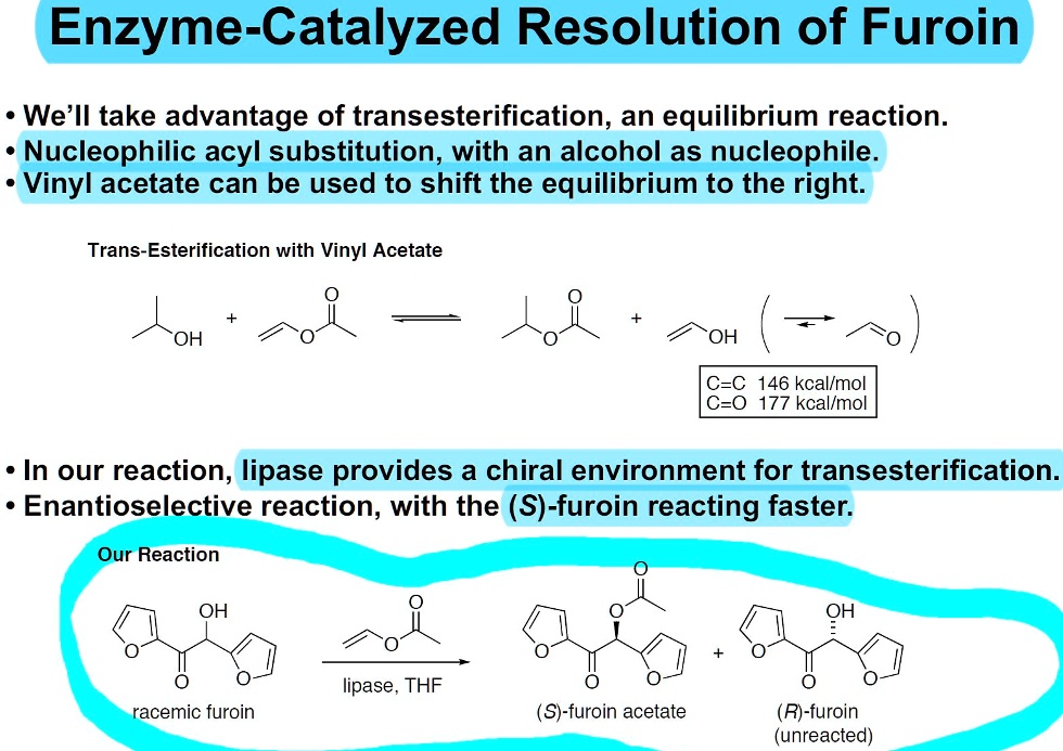 SOLVED:Enzyme-Catalyzed Resolution of Furoin We'Il take advantage of ...