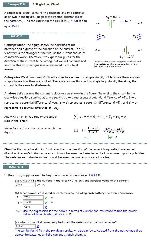 example 286 single oop circuit single loop circuit contains two ...
